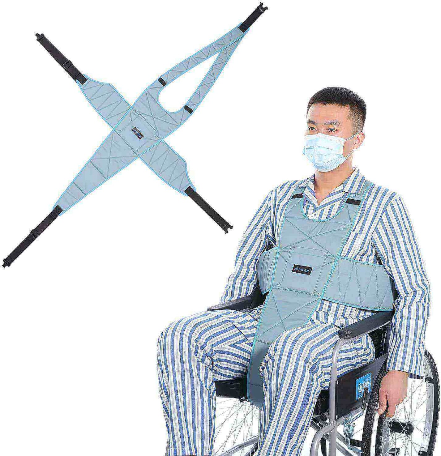 Fanwer Wheelchair Harness for Transfer Aids, Safety Belt for Restraint