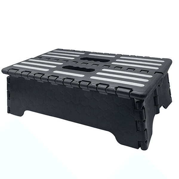 Fanwer Collapsible Step Stool with Handle, Folding Plastic Step Stool